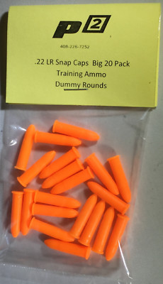 P2 .22 LR RIMFIRE SNAP CAPS TRAINING AMMO BULLETS SHELLS PRACTICE SAFE ...