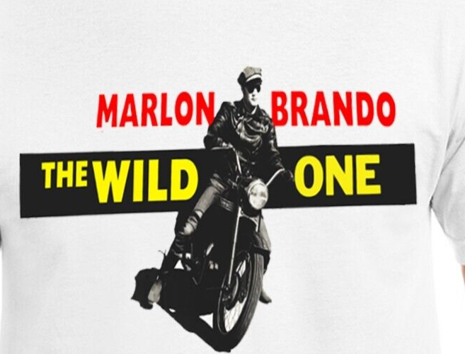 The Wild One Men's Long Sleeve T-Shirt Biker Motorcycle Marlon Brando ...