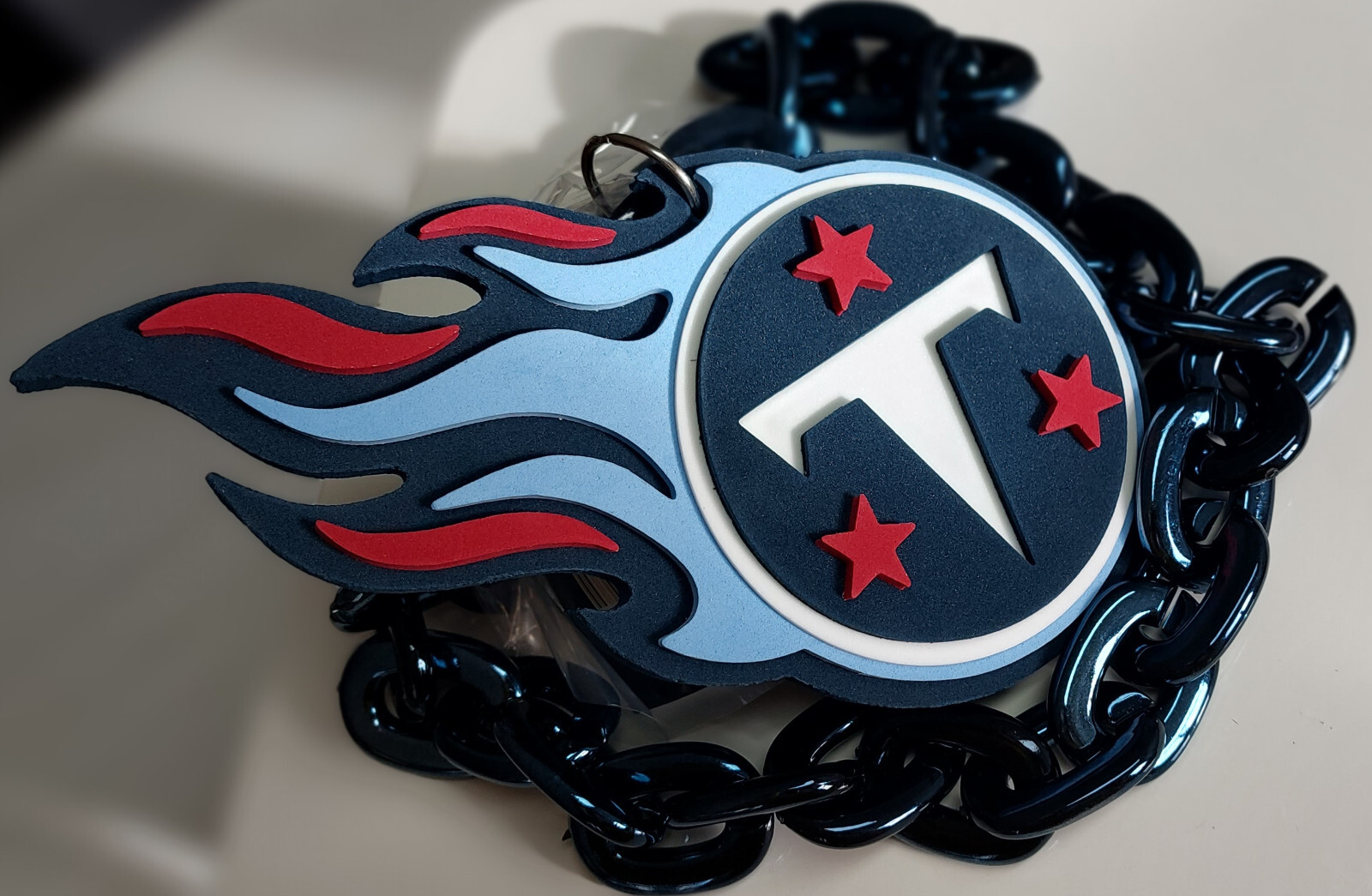 NFL Tennessee Titans FanChain Kette FanFave Chain 3D Big Logo ...