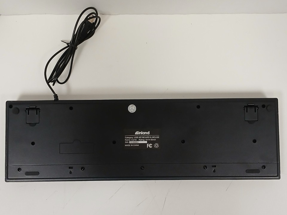Inland IC210 Wired USB Keyboard and Mouse Combo, Black | eBay