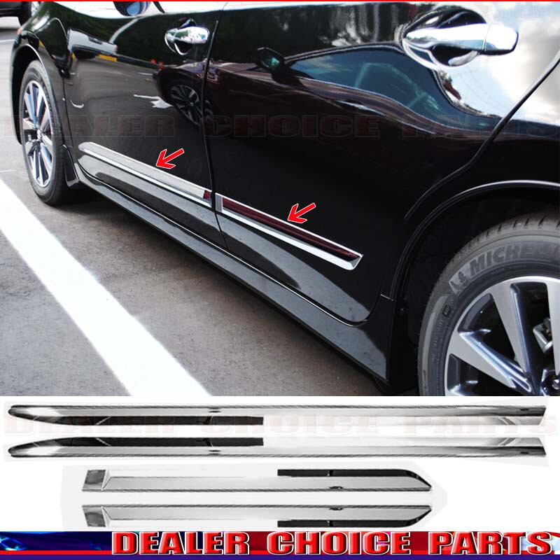 Fits 2013-2018 Nissan Altima Chrome Door Body Side Molding OE Factory ...