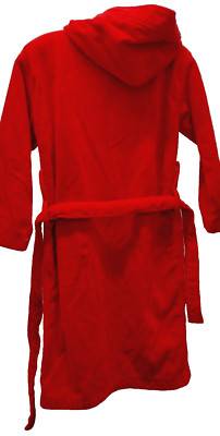 Children's Red Robe Terry Bathrobe Luxury Look Holiday L Hoodie Heavy ...