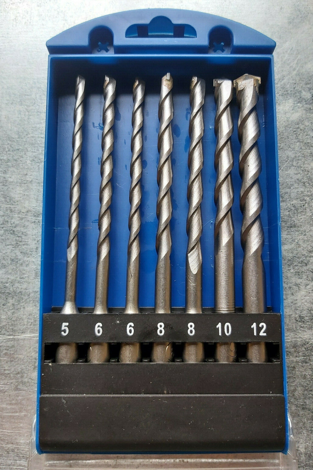 SDS Masonry Drill Bit Set for Impact Drills 5mm 6mm 8mm 10mm 12mm ...