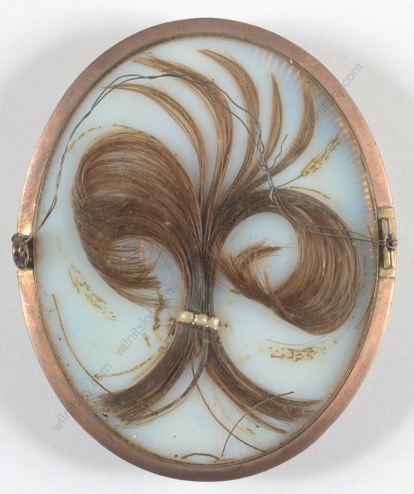 British monogrammist "T.""Lady in white gown", English miniature, late ...