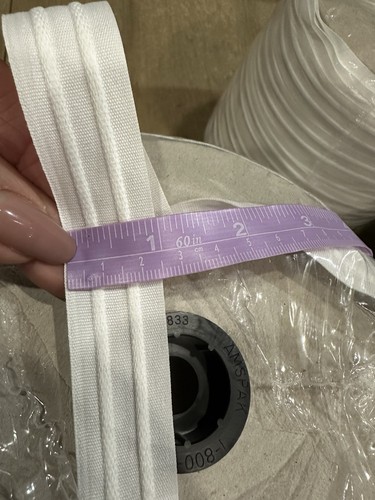 10 yards Shirring Tape 1" Wide Drapery sheers ruffle Double String | eBay