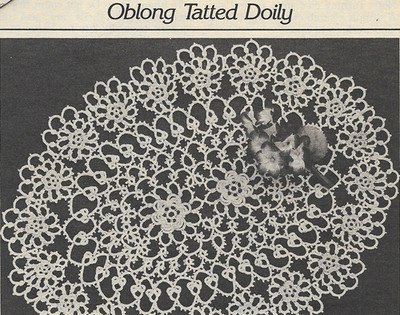 vintage, Oblong Doily tatting PATTERN INSTRUCTIONS | eBay