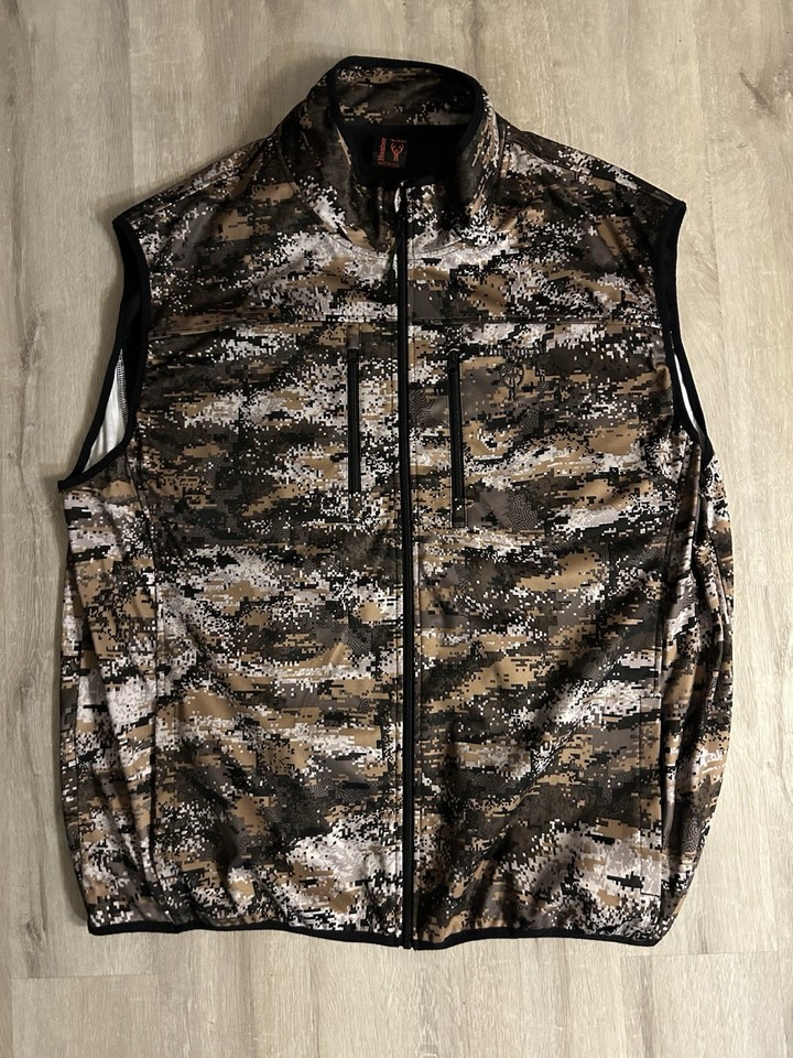 Huntsworth Mens Disruption Camo Heat Boost Windproof Soft Shell Hunting ...