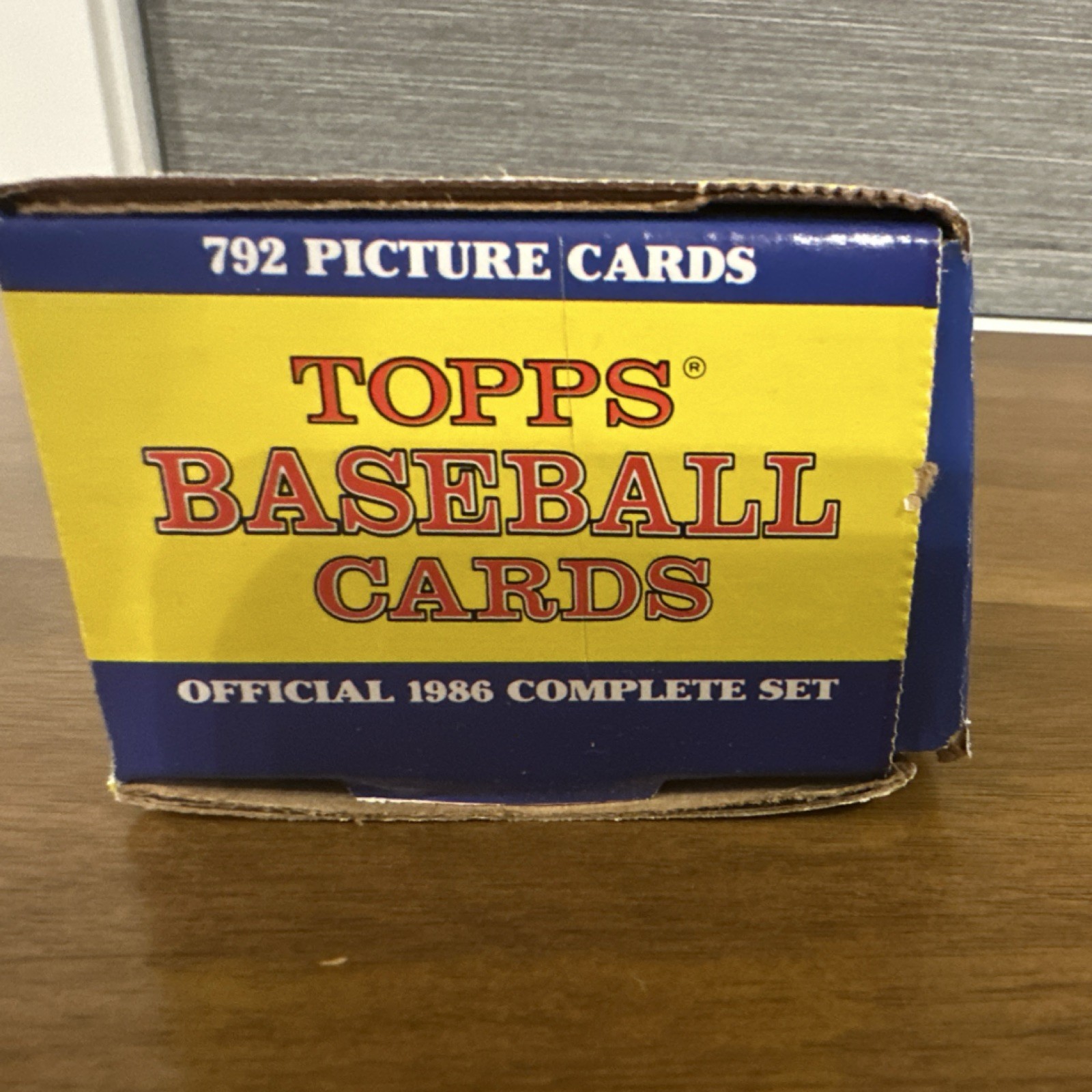Sealed Topps 1986 Baseball Complete Set Mlb Vintage 792 Cards Official