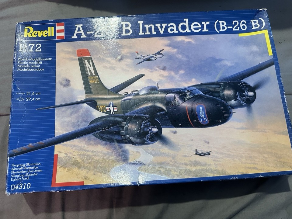 REVELL #*04310 A-26 Invader (B-26 B) 1/72 SCALE Model Plane New In Box ...