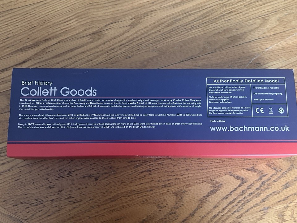 Bachmann Collett Goods Loco & Tender GWR Green - 3217 - boxed | eBay