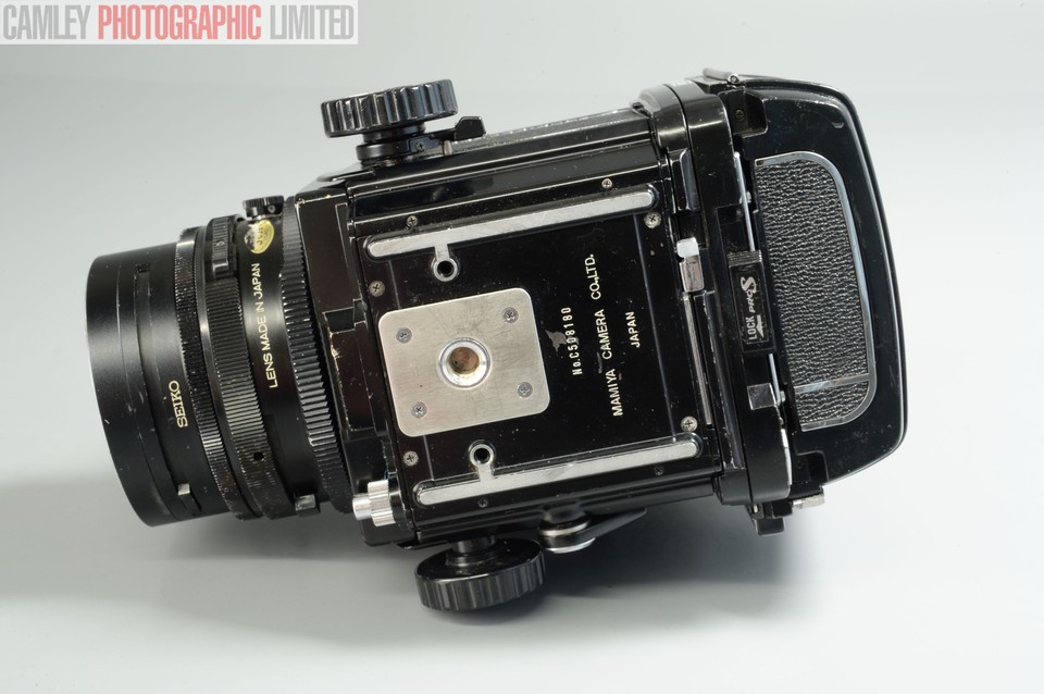 Mamiya RB67 Pro-S Camera w/ 127mm. Shutter calibrated. Graded: EXC+ ...