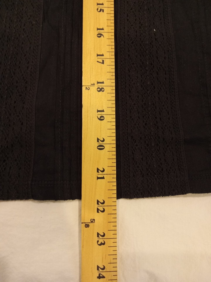 Forever 21 Women's Size Small Black Short Sleeve Blouse Top Ribbed ...