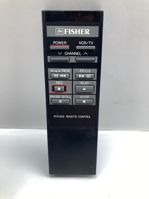 Fisher RVR-905 RVR 905 TV VCR VHS Remote Control OEM Black | eBay