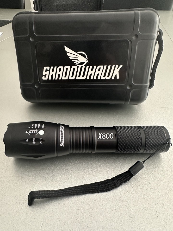 Shadowhawk Tactical Striking Telescopic Flashlight X800 Battery Charger ...