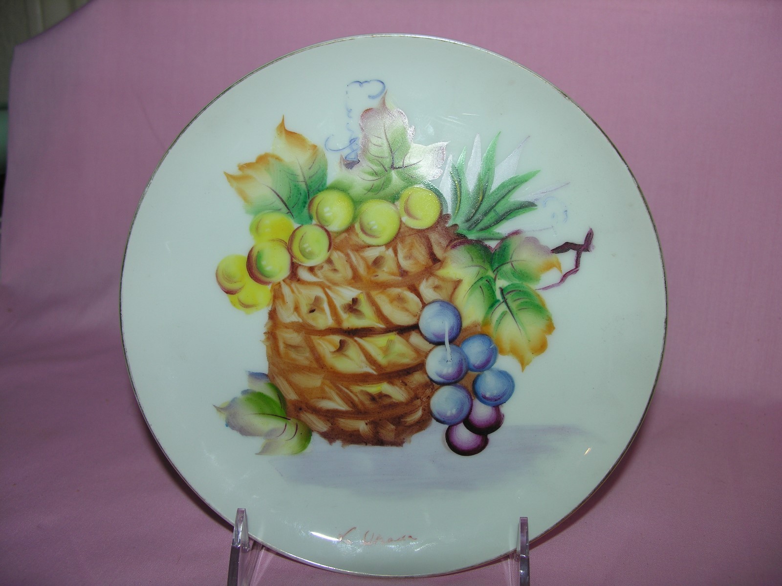 UCAGCO Plate Hand Painted Fruit Japan 7 1/4" Decorative Signed | eBay