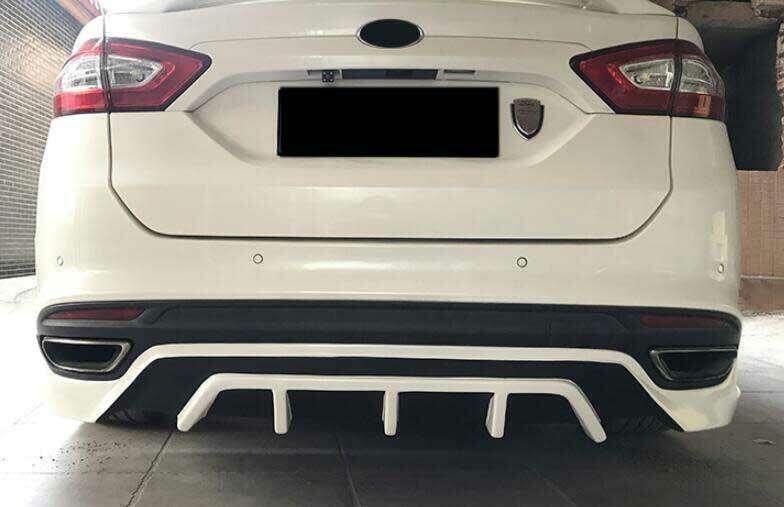 For Ford Mondeo Fusion 2013-2020 Primer Black Rear Bumper Diffuser Lip ...