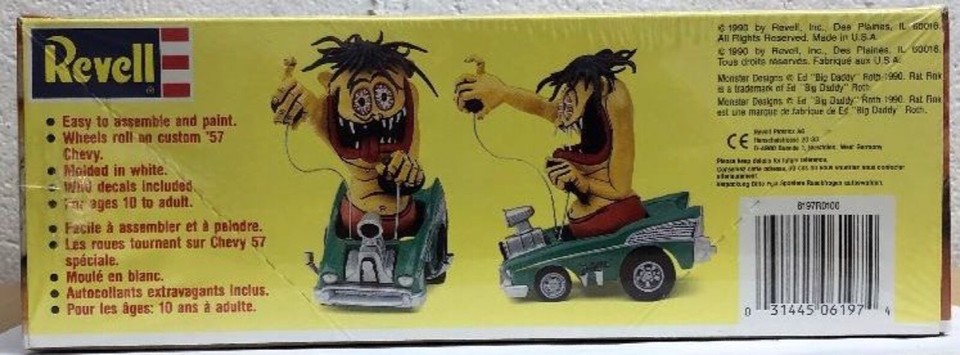 Mr. Gasser Ed Big Daddy Roth 1990 Reissue Revell Model Kit '57 Chevy ...
