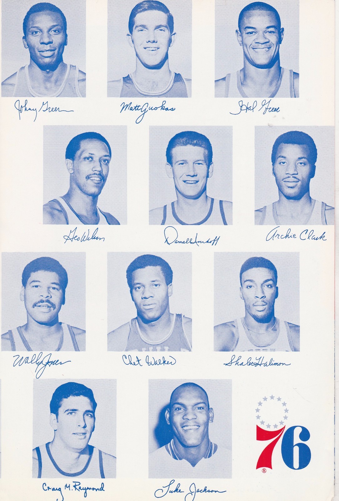 PHILADELPHIA 76ERS 1968/69 FAN APPRECIATION BROCHURE | eBay