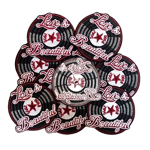 Love Is Beautiful Record Iron-On Patches Lot | eBay