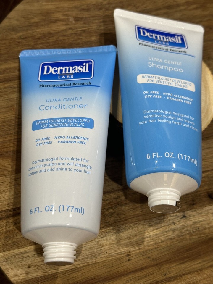 Dermasil Labs- Ultra Gentle Shampoo & Conditioner For Sensitive Scalps ...