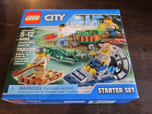 LEGO City new 60066 Swamp Police Starter Set Police Croc Building Toy ...