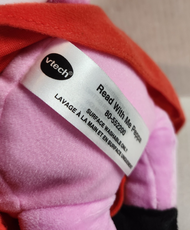 Peppa Pig V-Tech Read With Me Educational Plush Toy 10" | eBay