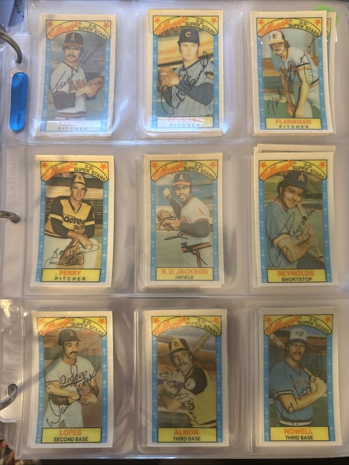 1979 Kellogg's 3-D Superstars Baseball Complete Set (60) HIGH GRADE ...