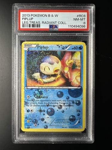 2013 Pokemon B&W Legend Treasures Radiant Coll #2 Piplup RC6/RC255 PSA ...