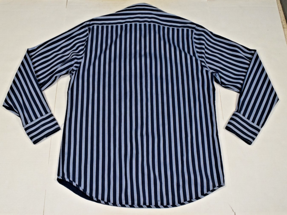 Reversible Shirt Inside Out A2Z Size M Navy Blue Striped vs Solid Side ...