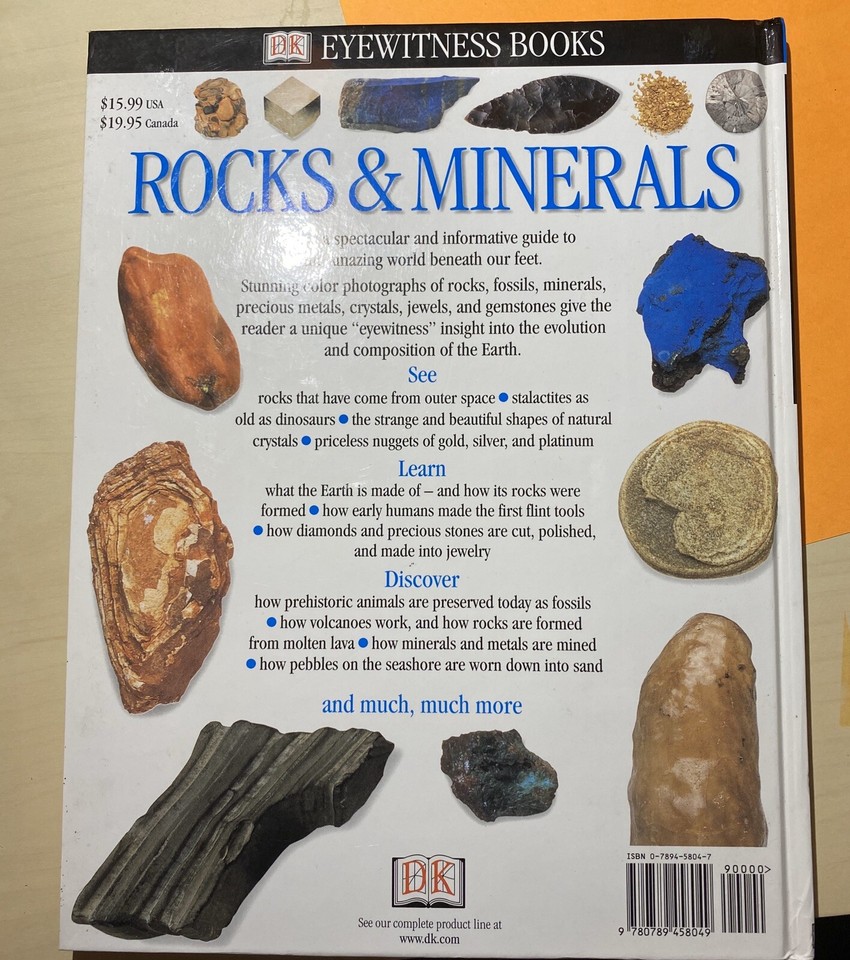 Eyewitness Books: Rocks & Minerals - Dr. R.F.Symes | eBay