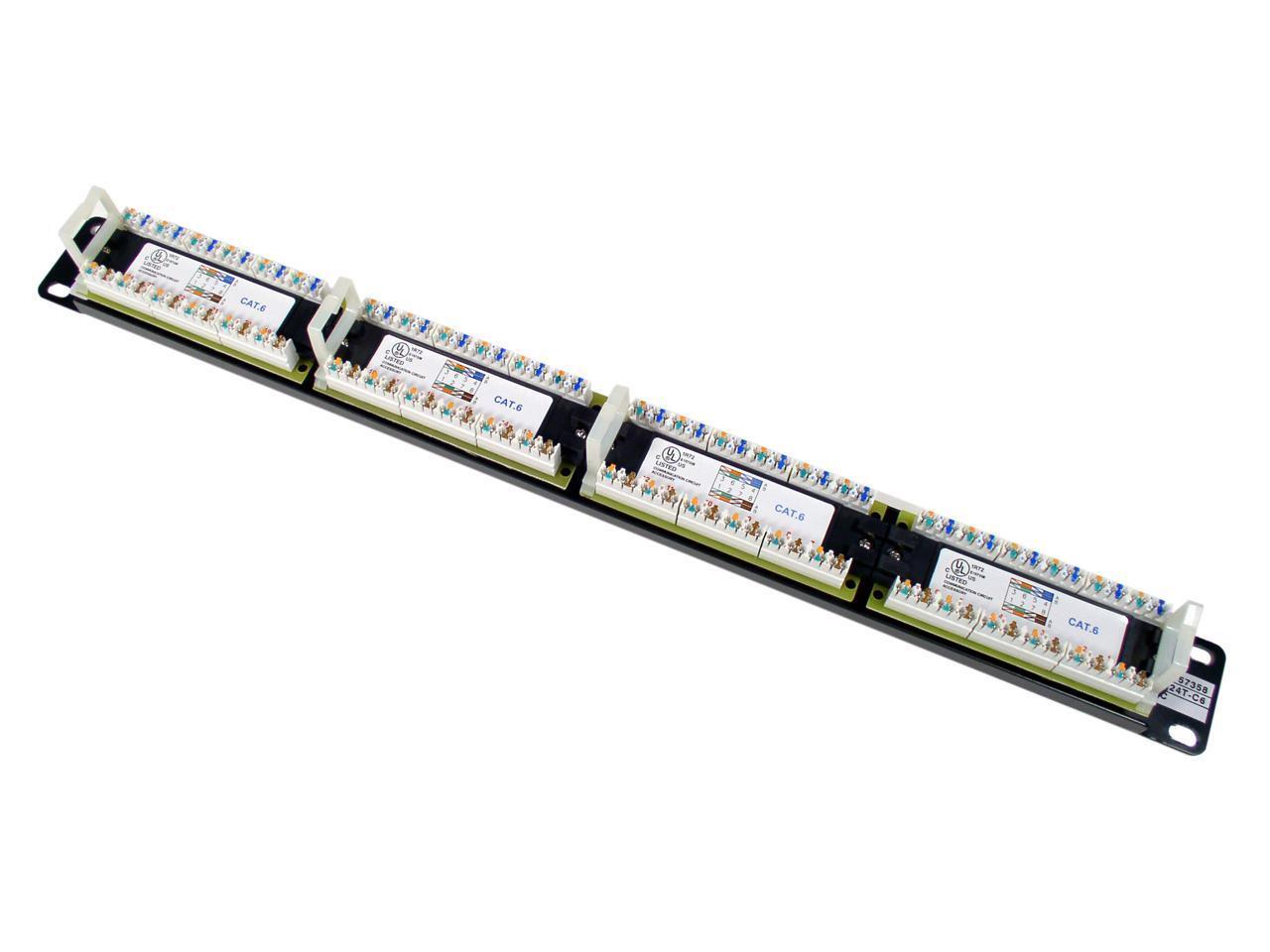 TRENDnet TC-P24C6 24-Port Cat 6 Rack Mount Patch Panel | eBay