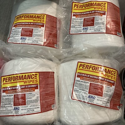 4 Pack ERC Performance...GYM SCHOOL SPA... Wipes 800 Pre-moistened ...