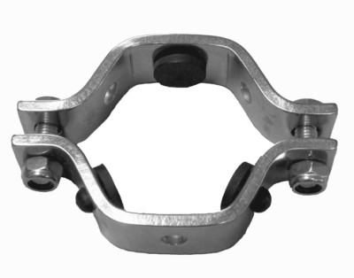4" SANITARY TUBE HANGER HEX SUPPORT PIPE HEXAGONAL 304 STAINLESS Clamp ...