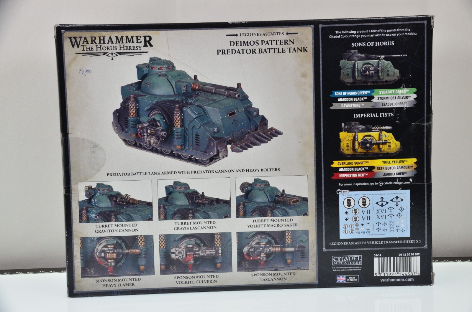 2 Games Workshop Warhammer 40K Deimos Pattern Predator Battle Tank ...