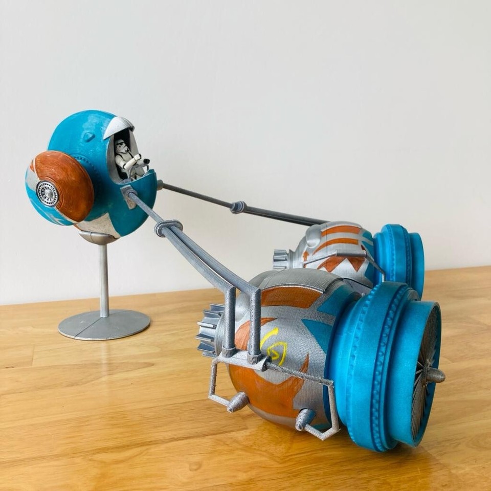 Elan Mak Podracer for 3.75 in (1:18) Figure Diorama (Painted) | eBay