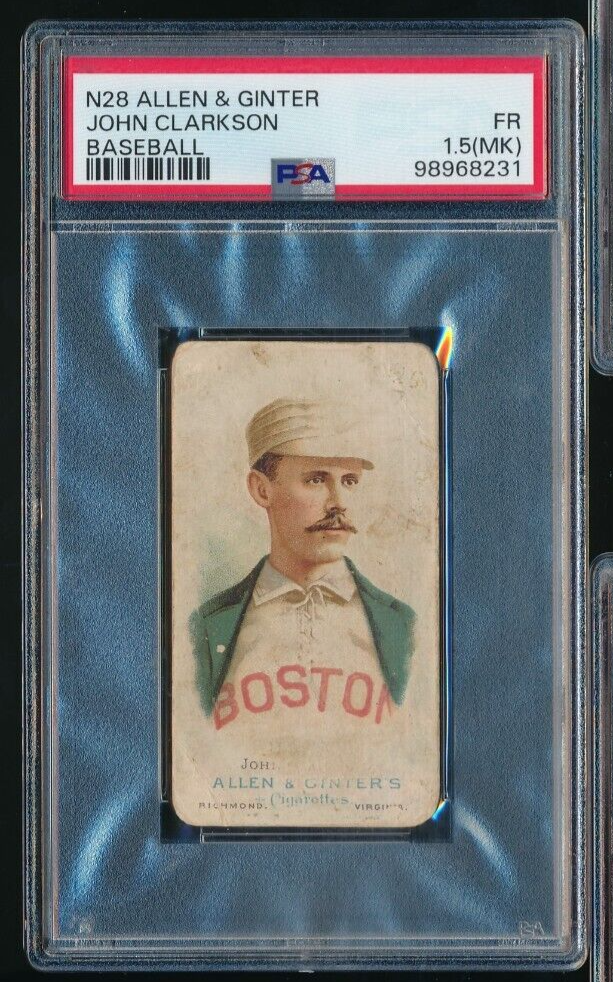N28 1887 Allen & Ginter JOHN CLARKSON PSA 1.5 MK HOF Boston (BXRD 03 ...