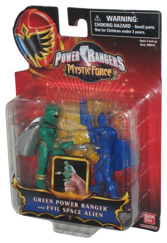 Power Rangers Mystic Force Mal Espace Alien & Vert Ranger (2006) Bandai ...