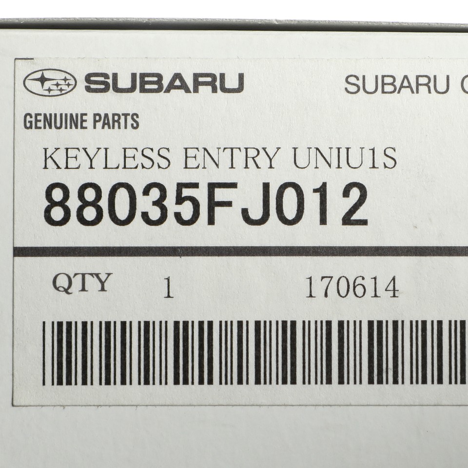 OEM NEW 2012-2021 Impreza WRX WRX STI Keyless Entry Unit Module ...