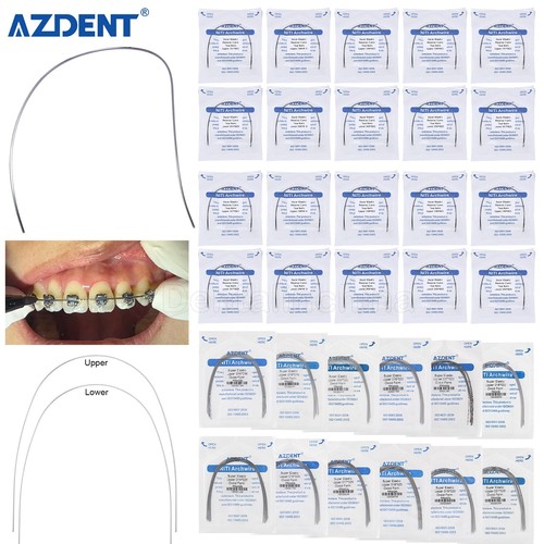 Dental Orthodontic Arch Wires Niti Rectangular Super Elastic Ovoid ...