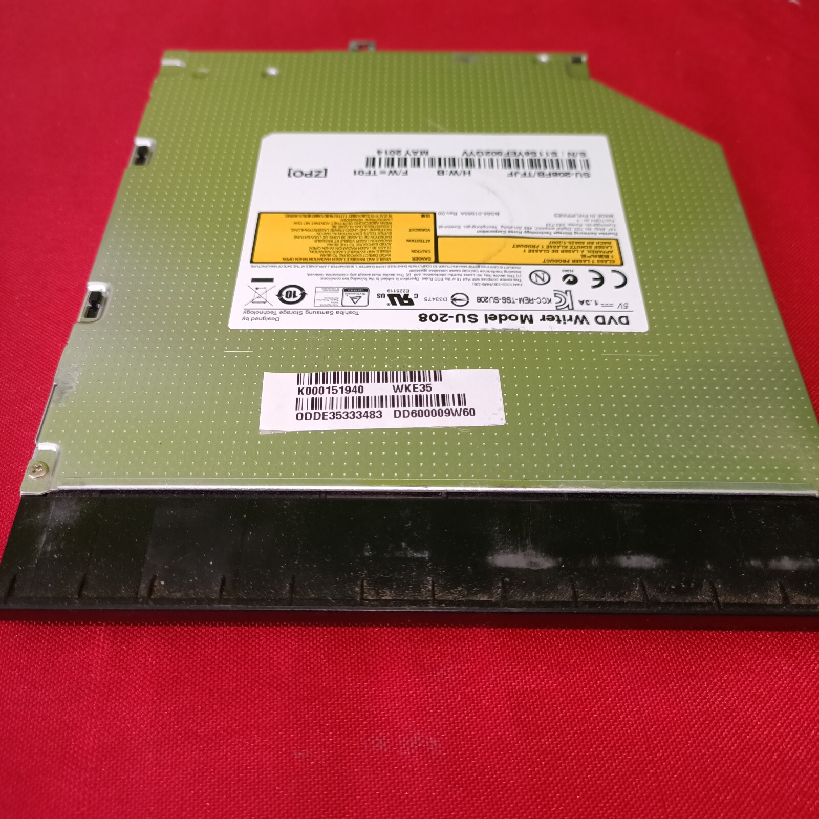 Toshiba Samsung Sn-208 DVD Multi-recorder Drive 1mb Buffer SATA for ...