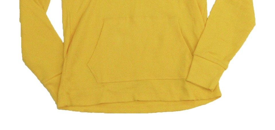 Polo Ralph Lauren Men's Yellow Solid Cotton Waffle Knit Thermal ...