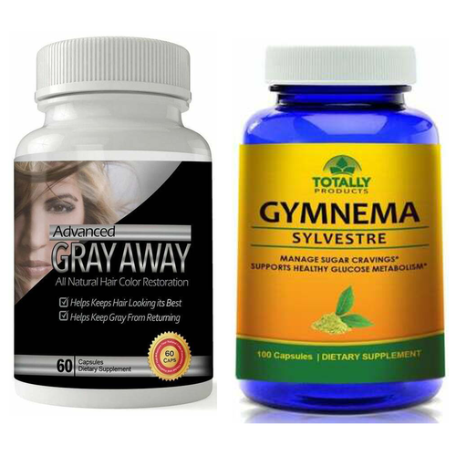 Gray Away Hair Color Restoration Gymnema Healthy Glucose Metabolism ...