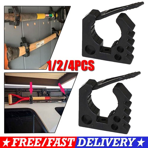 1/2/4X Rubber Clamps 25-45mm Shovel Axe Holder Retainer Fixing Car ...