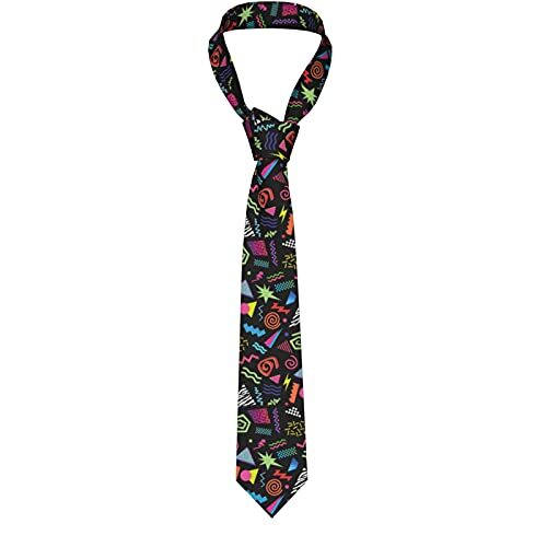 Mens Funny Neckties Crazy Neck Ties Formal Party Tie for Hipster 80s ...