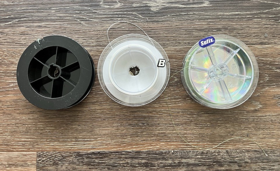 Daiwa J-Braid X4 Braid 30 Lb, Beyond Braid White 8x 40 Lb, & Suffix 30 ...