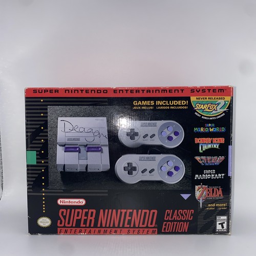 Authentic Super Nintendo SNES Classic Edition Mini Console w/ 21 Built ...