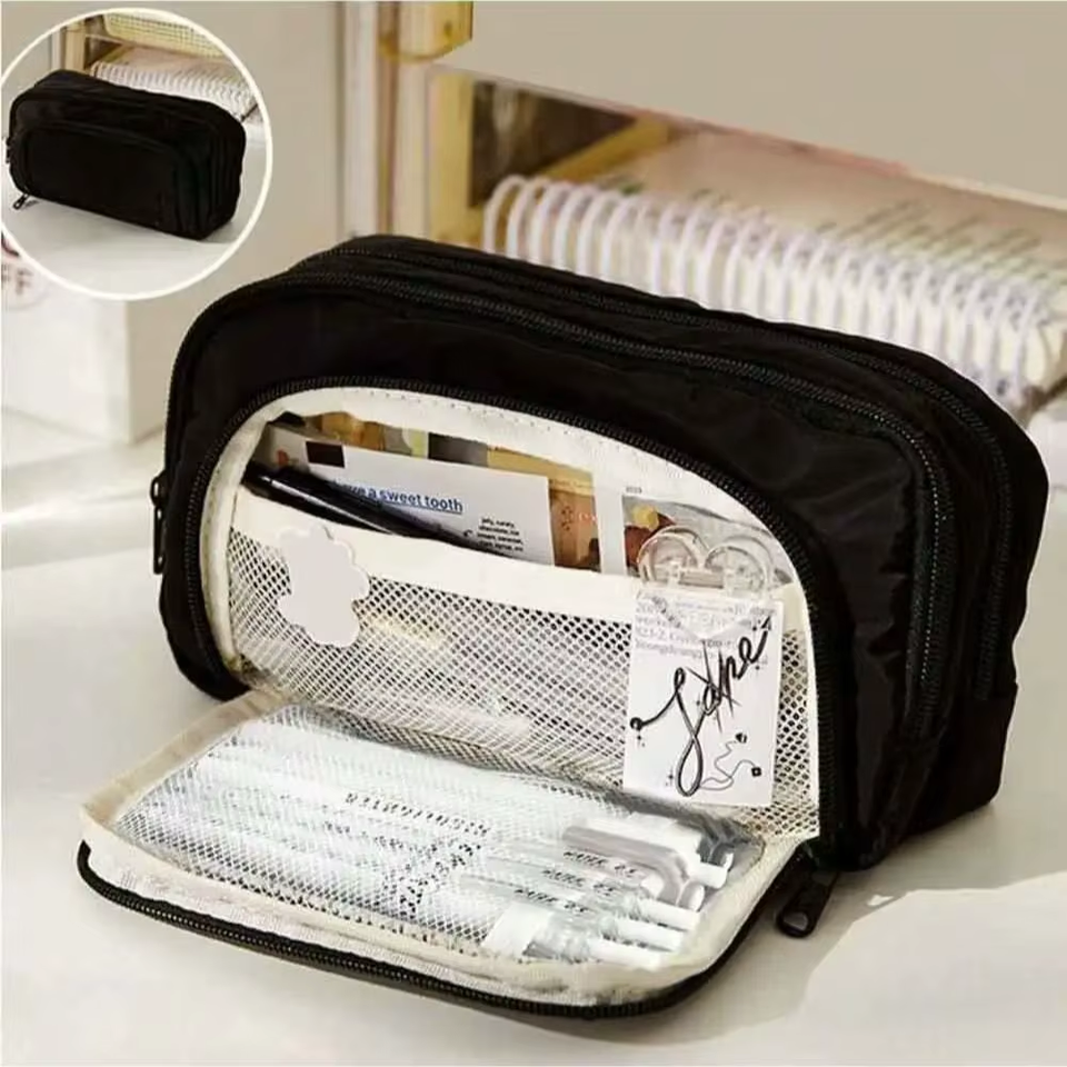 Multi Layer Pencil Case Student Pencil Bag School Stationery Supplies ...