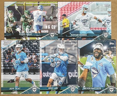 PLL Atlas 2022 Topps Premier Lacrosse League Team Set (26 Cards) | eBay