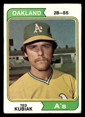 1974 Topps TED KUBIAK #228 GDVG Oakland Athletics | eBay