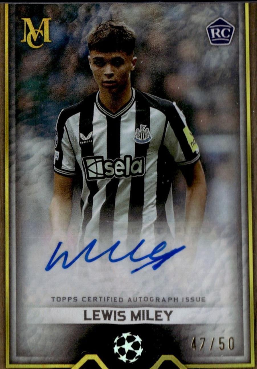 2023-24 Topps Museum Collection UCL - Archival Autographs Lewis Miley # ...